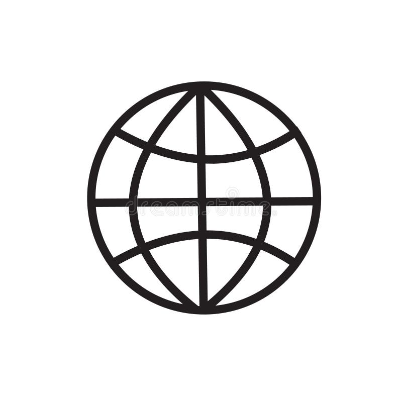 Globe icon. world symbol stock vector. Illustration of graphic - 210984060
