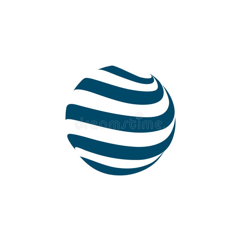 Globe Iicon Logo Design Vector Template Stock Vector - Illustration of ...