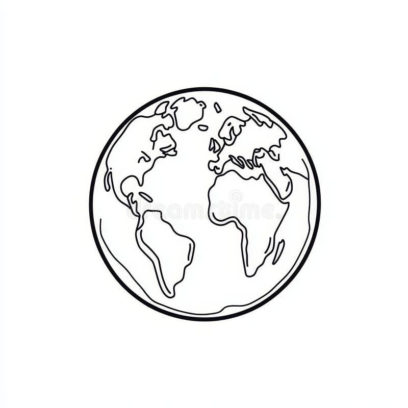 A Globe Illustration Displays the Geographical Lines of Latitude and ...