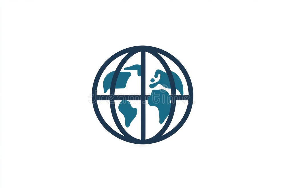 Globe Illustration with a Focus on World Connectivity and Global ...