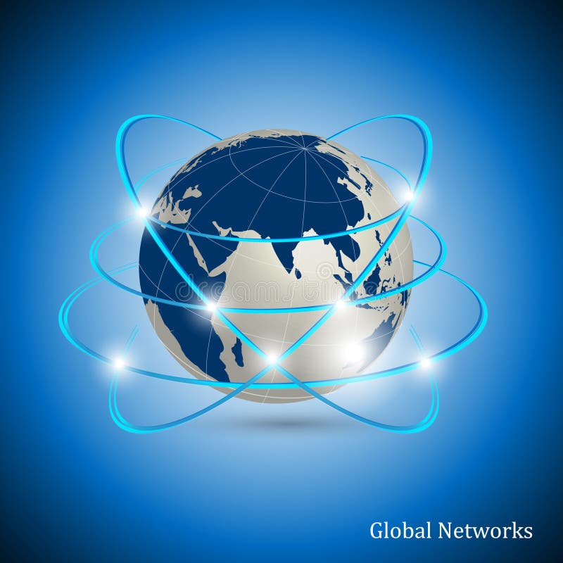 Globe stock vector. Illustration of plan, planet, global - 64410245