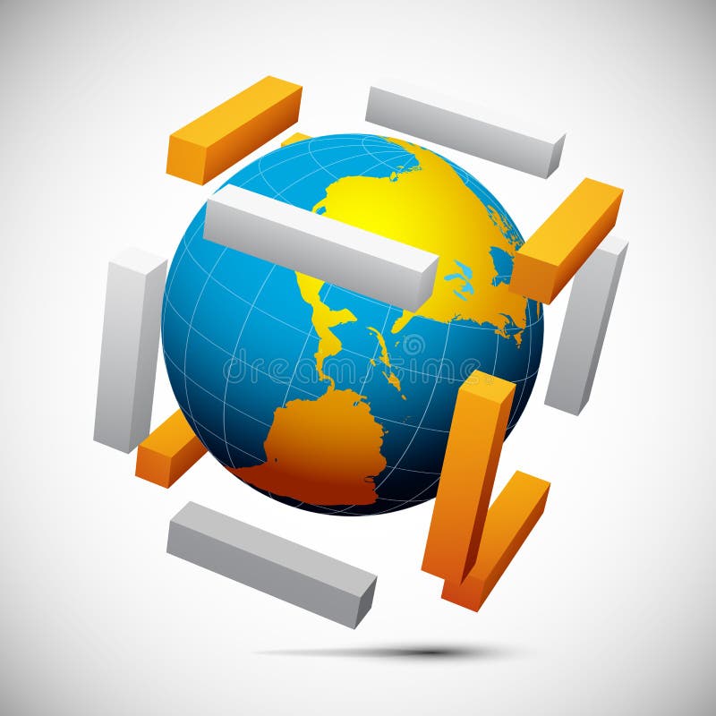 Globe stock vector. Illustration of identity, business - 38783116