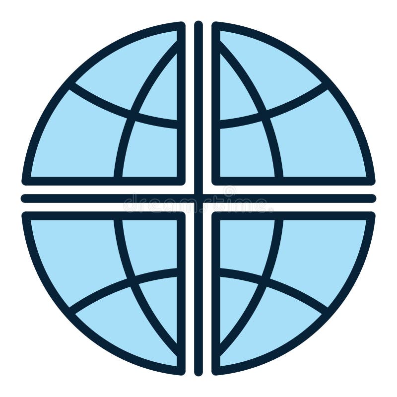 Globe International Relations Vector Blue Icon or Logo Element Stock ...
