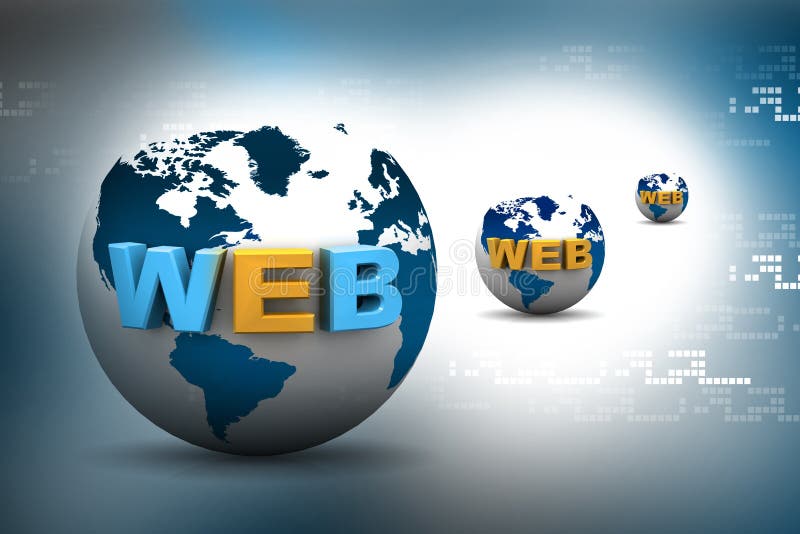 Globe internet concept stock illustration. Illustration of http - 31262504