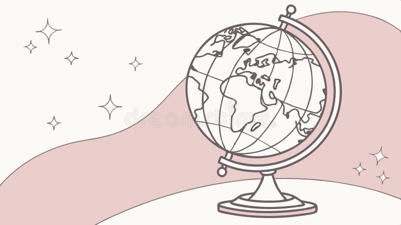 Globe with Lightbulbs Stars, Global Ideas Education Innovation Vector ...