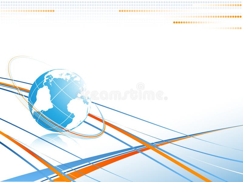 Globe with lines stock vector. Illustration of flowing - 10665944