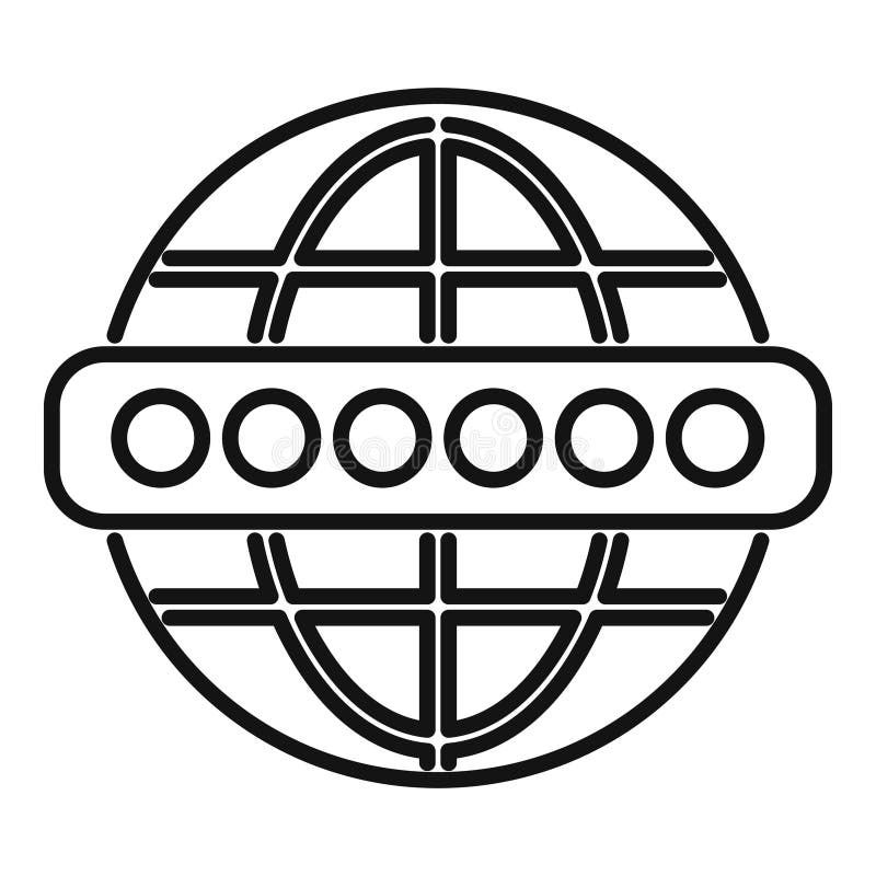 Globe with Loading Bar Showing Progress of Downloading Stock Vector ...