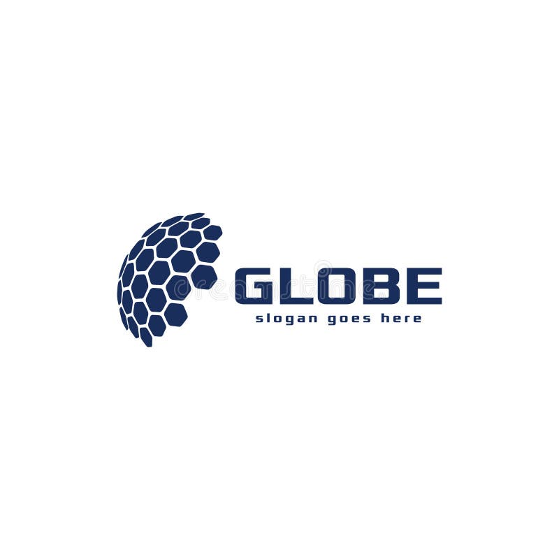 Globe Logo Design Template. Abstract Globe Logo Design Concept Flat ...