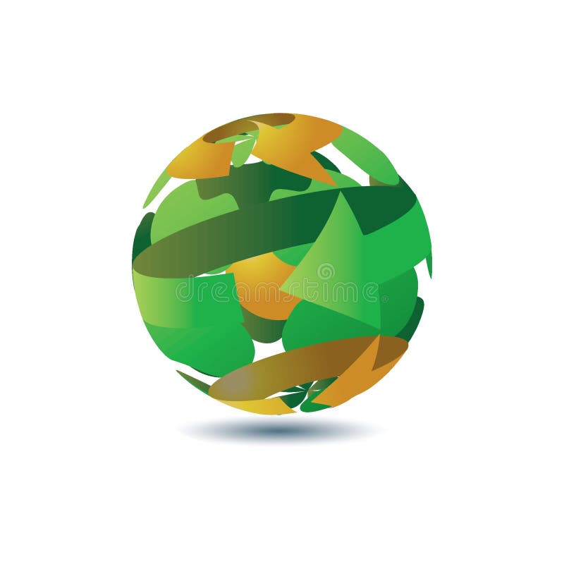 Globe Logo Element. Vector Illustration Decorative Design Stock Vector ...