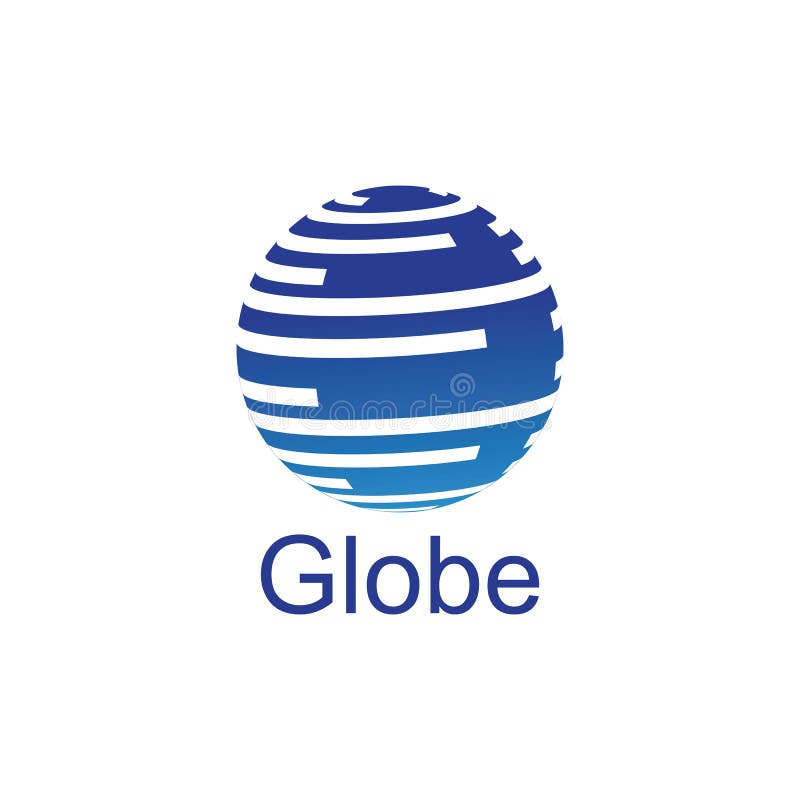 Globe Logo and Icon Vector Design Template-Vector Stock Illustration ...