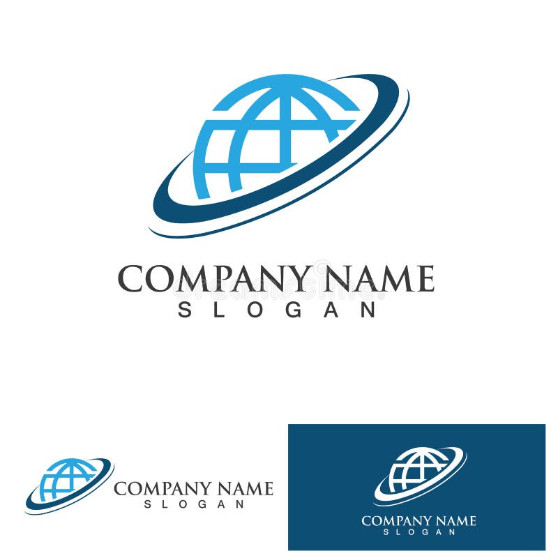 Globe Logo and Icon Vector Design Template-Vector Stock Vector ...