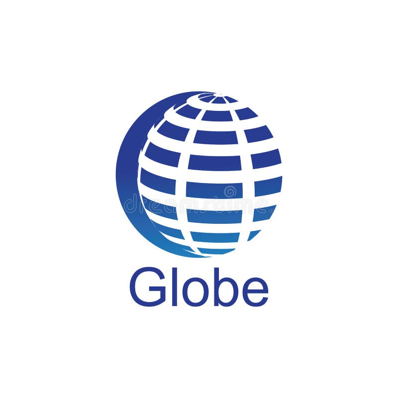 Globe Logo and Icon Vector Design Template-Vector Stock Illustration ...