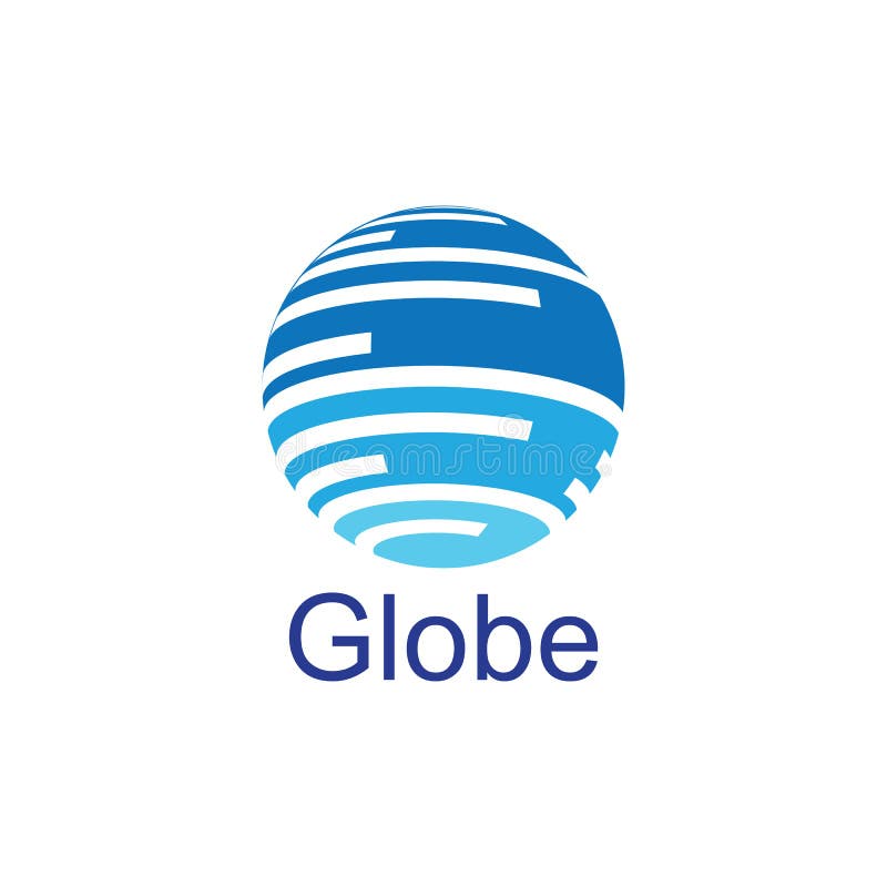 Globe Logo and Icon Vector Design Template-Vector Stock Illustration ...