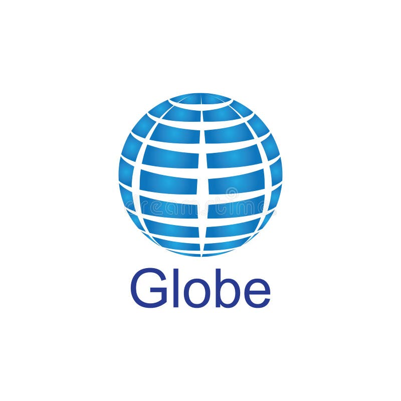 Globe Logo and Icon Vector Design Template-Vector Stock Illustration ...