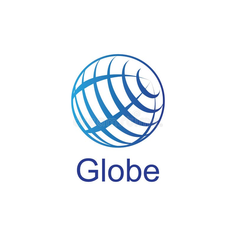 Globe Logo and Icon Vector Design Template-Vector Stock Illustration ...