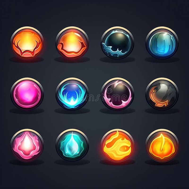 Power Magic Sphere Game Ai Generated Stock Illustration - Illustration ...