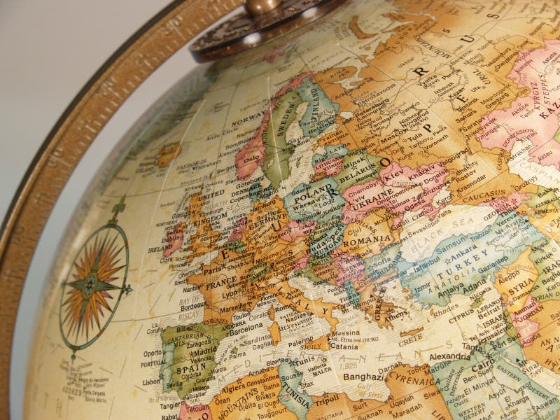 Ancient Earth Globe stock image. Image of asia, east, globe - 2300841