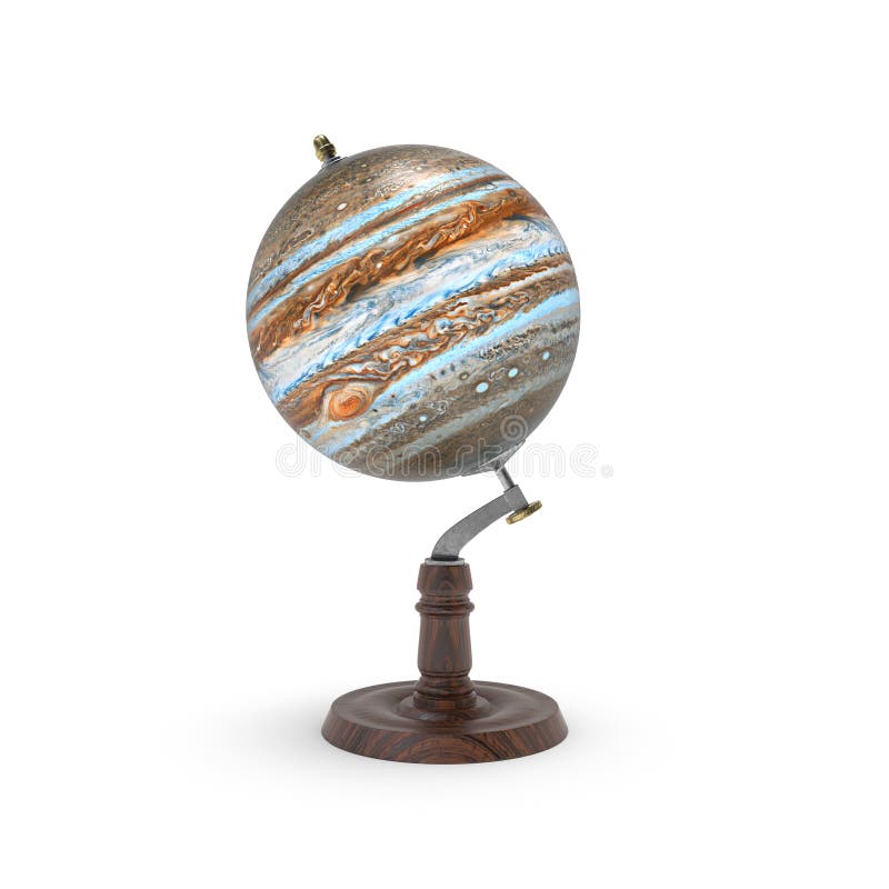 Globe Map of Jupiter 3d Rendering Stock Photo - Illustration of sphere ...