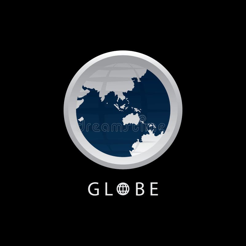 Globe Map Round Earth Logo Vector Image,Vector Earth Globes Isolated on ...