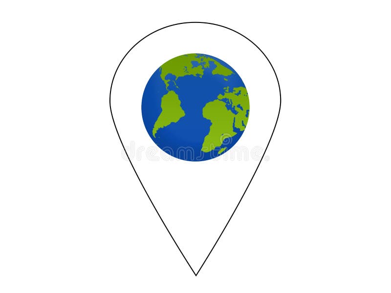 Globe Maps Icon Template Texture Stock Illustration - Illustration of ...