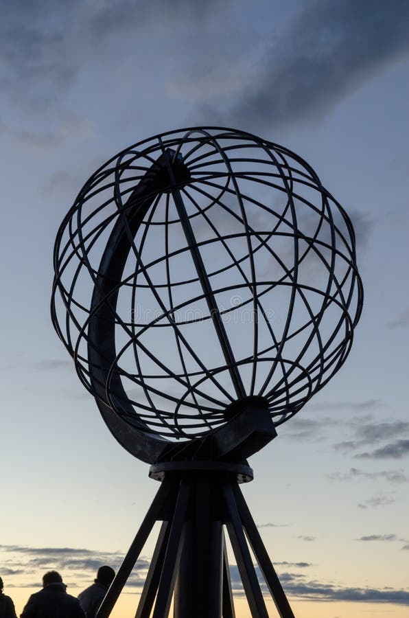 Globe Monument at the North Cape Editorial Stock Image - Image of cape ...