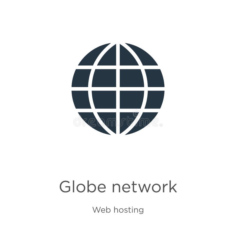 Globe Network Icon Vector. Trendy Flat Globe Network Icon from Web ...