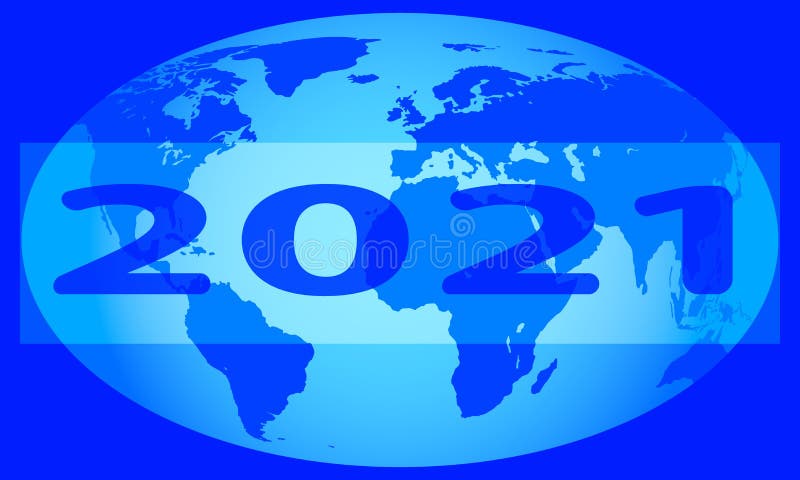 Globe 2021 symbol stock vector. Illustration of vacation - 198870515