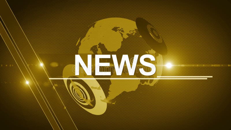 Globe News Background Generic 4K Yellow Stock Video - Video of ...
