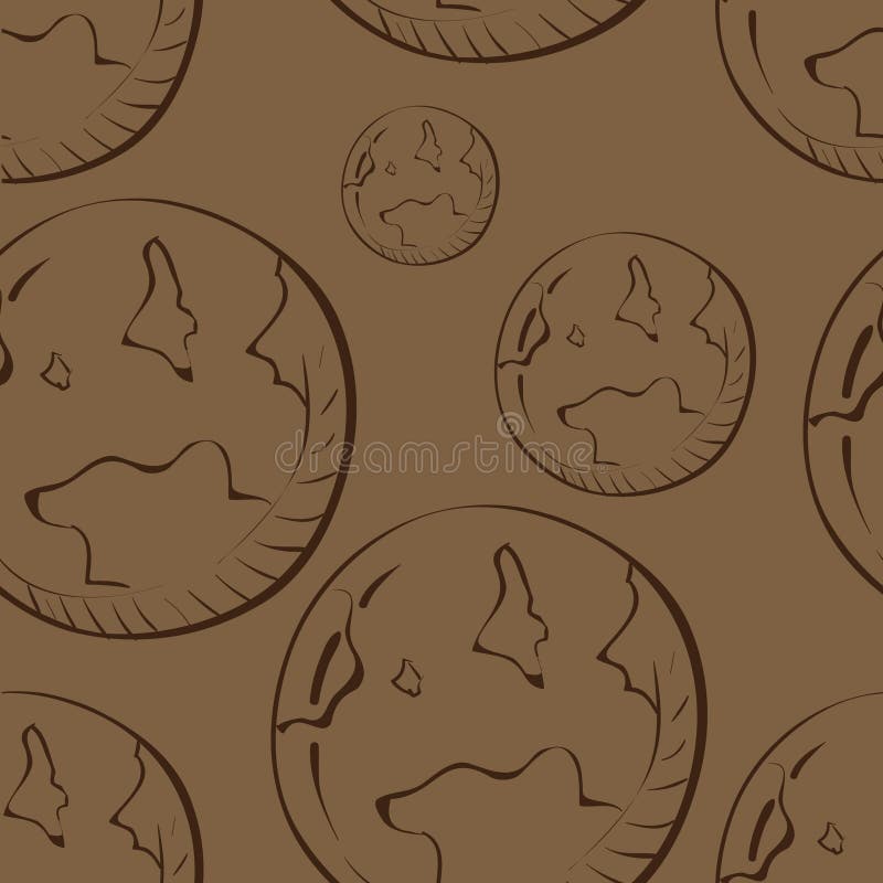 Globe Pattern Background. Vector Illustration Decorative Design Stock ...