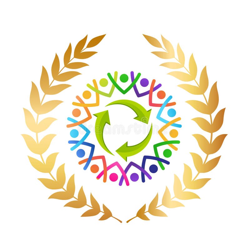 Globe People Logo Icon on White Background. Stock Illustration ... Globe People Logo Icon on White Background. Stock Illustration ...