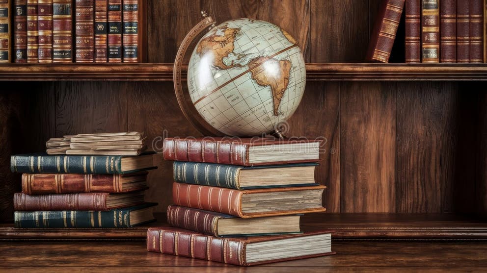 A Globe Placed on Top of Books, Representing the Connection between ...