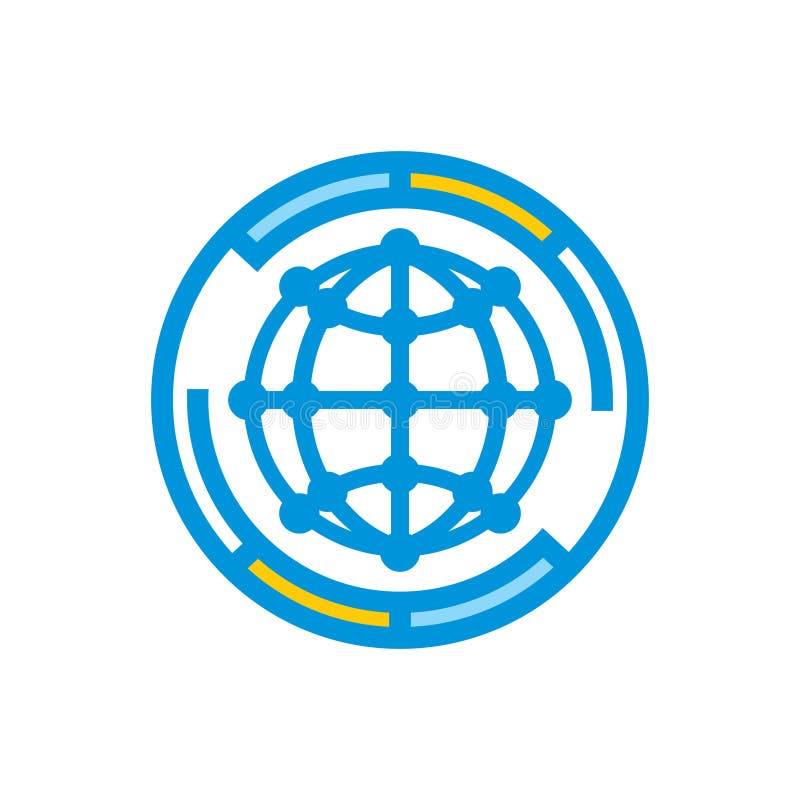 World Communication, Interaction, Integrate Abstract Sign. Stock Vector ...