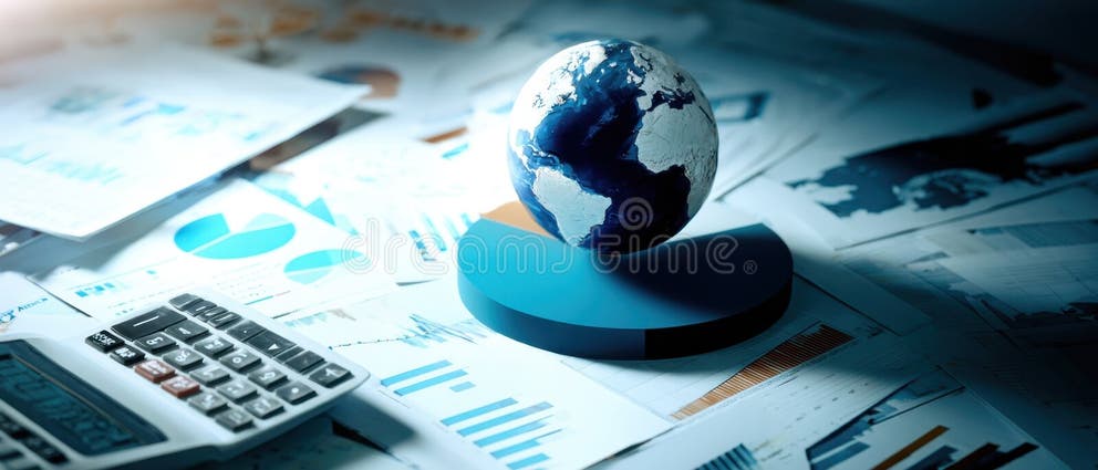 The Globe Representing Global Data Analysis in a Modern Business ...