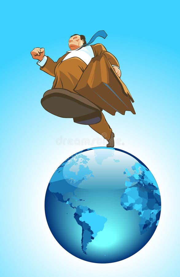 Globe runner concept stock vector. Illustration of travel - 14130539