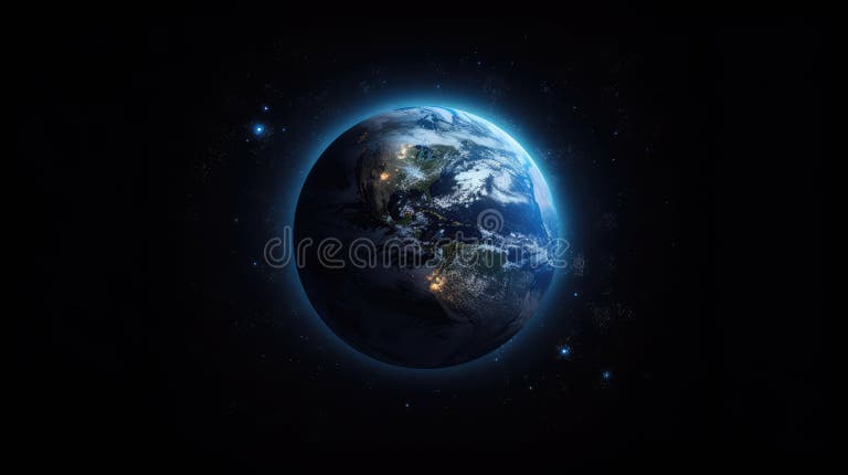 The Globe from Space, Presenting a Detailed and Authentic Earth Surface ...