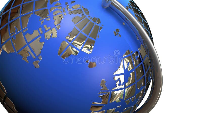 Globe sphere tellurion stock footage. Video of metal - 47345246
