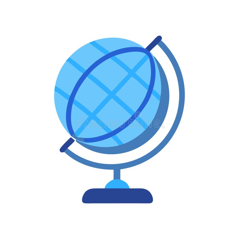Globe Stand Icon stock vector. Illustration of symbol - 351936556