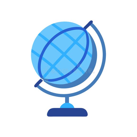 Globe Stand Icon stock vector. Illustration of symbol - 351936556
