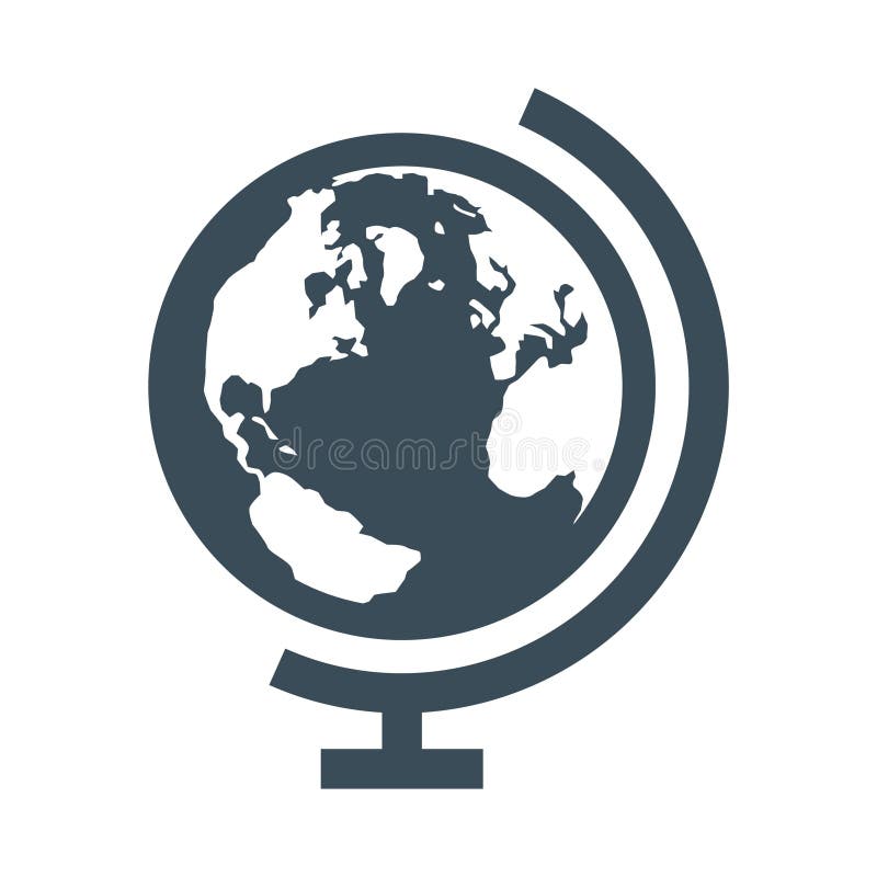 Globe Stand Icon. Vector Illustration Decorative Design Stock Vector ...