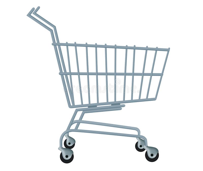 Empty trolley stock illustration. Illustration of cash - 161361540