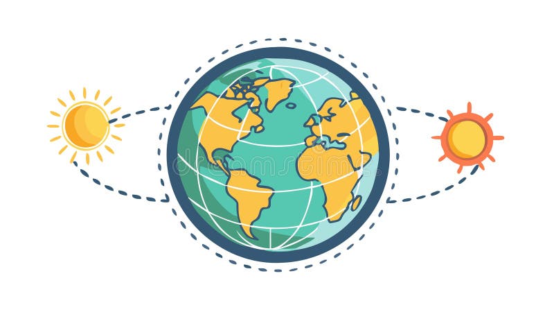 Globe with Sun Solar Energy World Map, Vector Design Generative AI ...