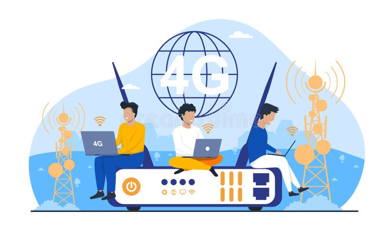 It Globe Support Service Use Modern Technology Stock Vector ...