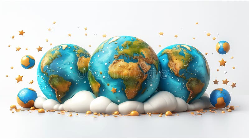 Globe Surrounded by Contrasting Colors Representing the Effects of ...