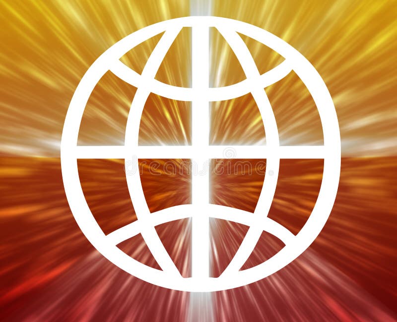 Global symbol stock vector. Illustration of smooth, glowing - 9180853