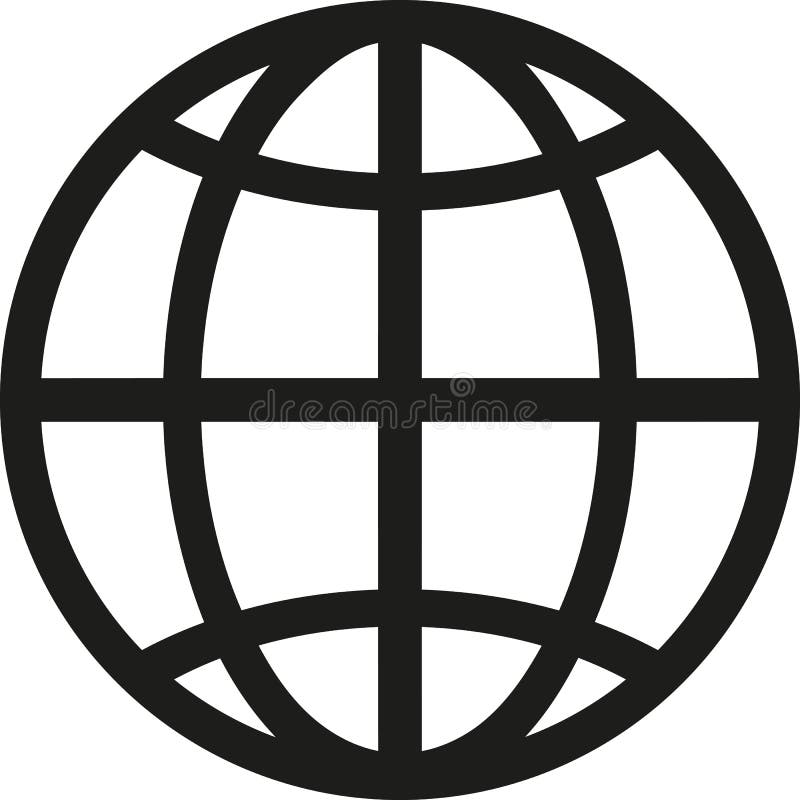 Globe symbol vector stock vector. Illustration of travel - 107167397