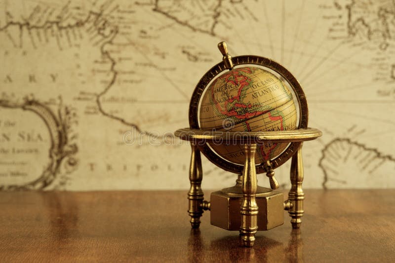 Globe on a table stock photo. Image of retro, atlas, country - 28681822