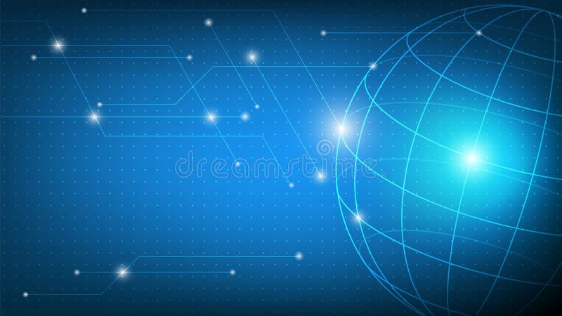 Global Technology Abstract Futuristic Background, Hi-tech Digital ...