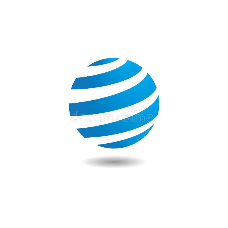 Globe Technology Ilustration Logo Stock Illustration - Illustration of ...