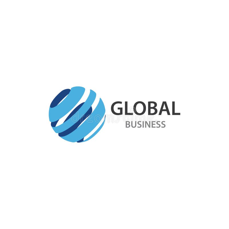 Globe Technology Ilustration Logo Stock Illustration - Illustration of ...