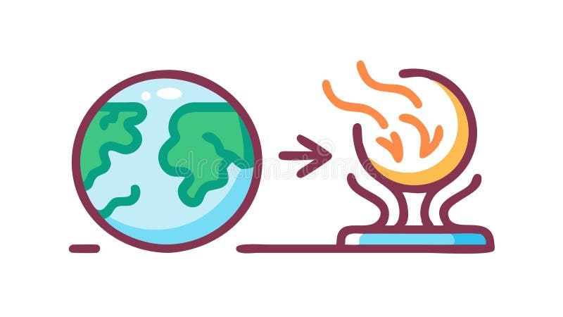 Globe Transforming, Global Change Evolution, Vector Design Generative ...